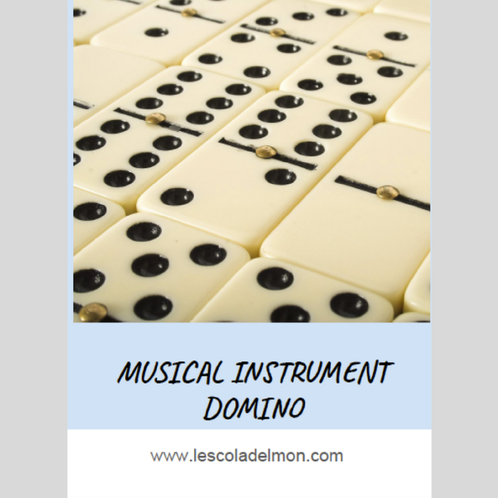 Musical Instrument Domino – L'escola del món